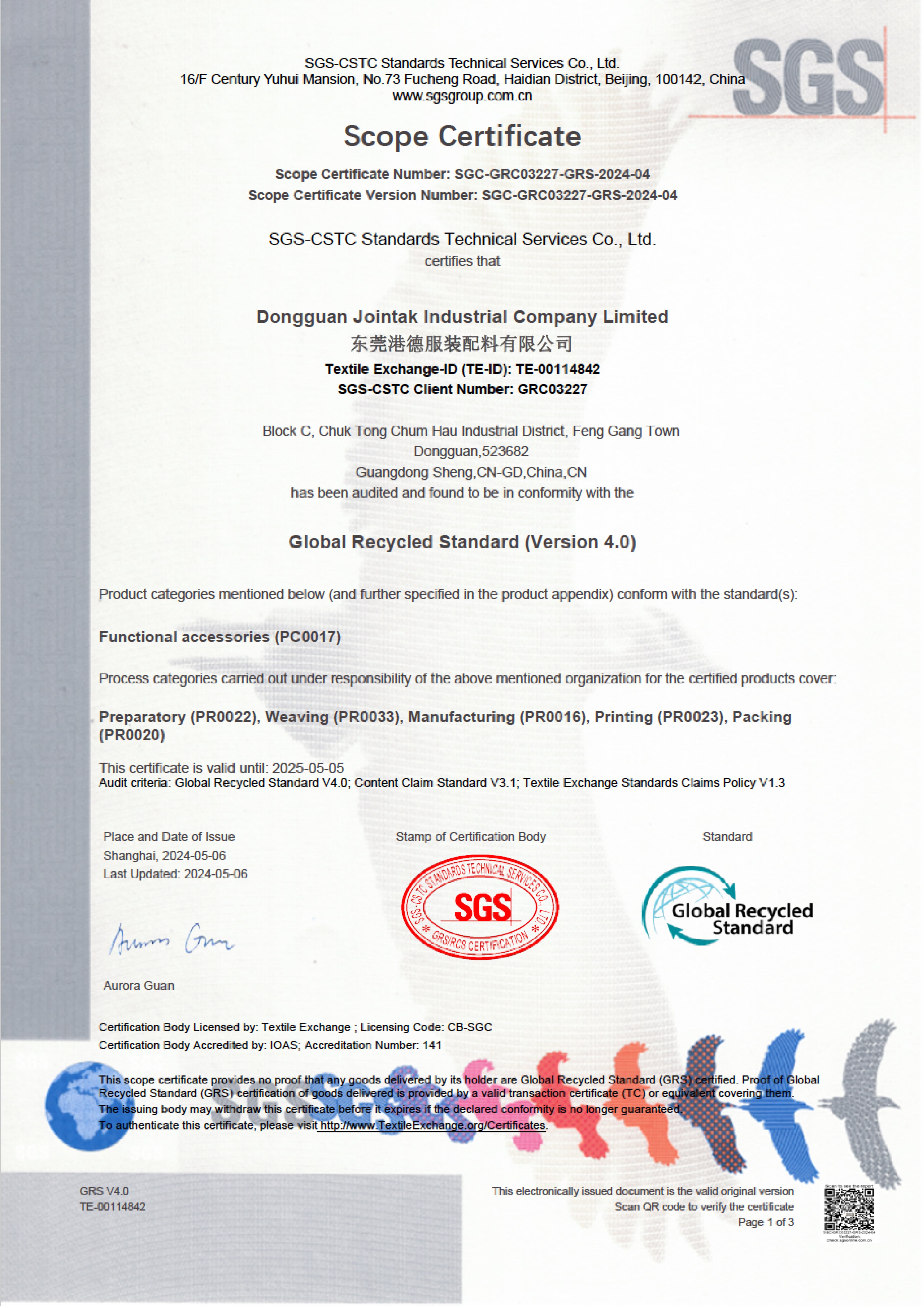 Certifications - Jointak